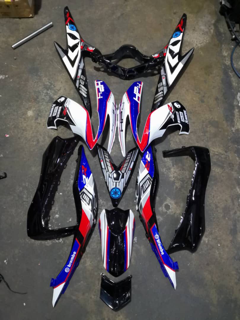 Aerox Coverset (Airbrush), Motorcycles, Motorcycle Accessories on Carousell