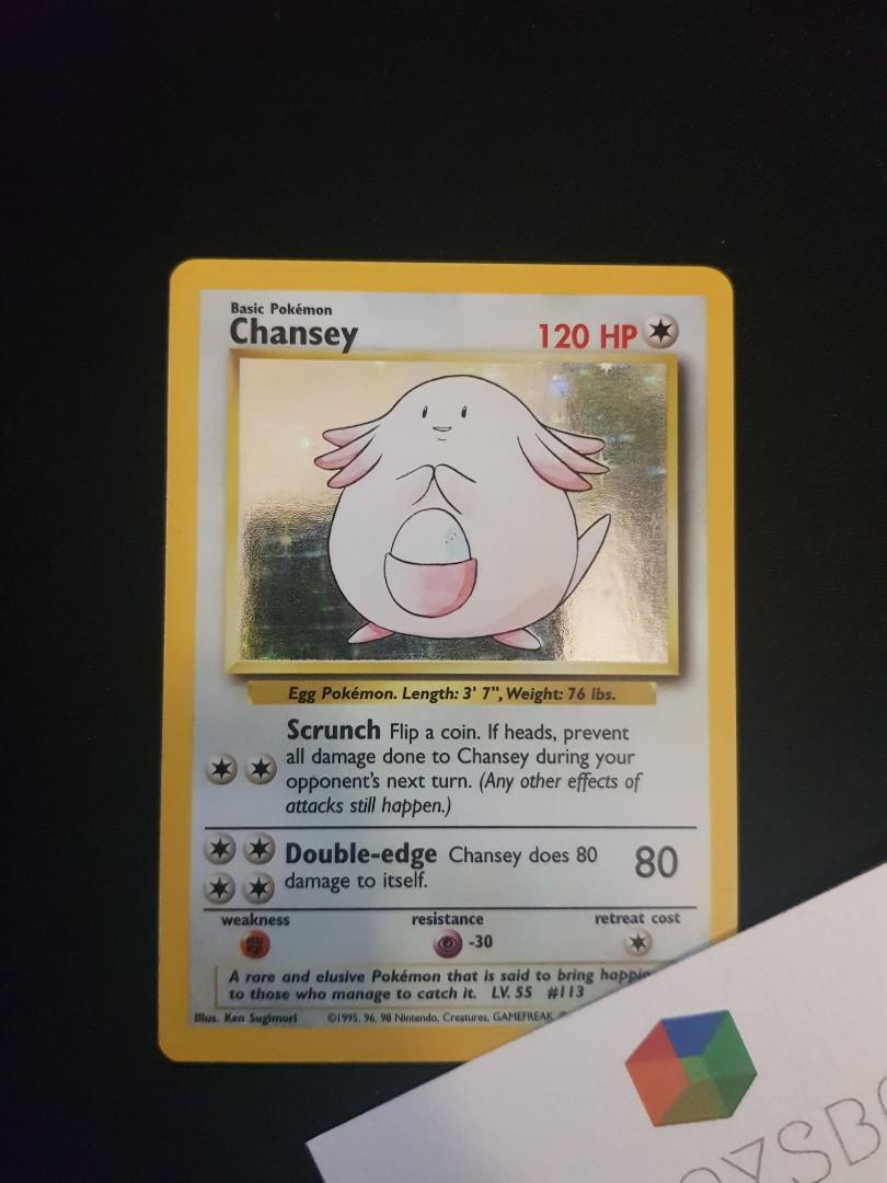 Chansey 1999 Hologram Base Original Pokemon Trading Collectible Cards ...