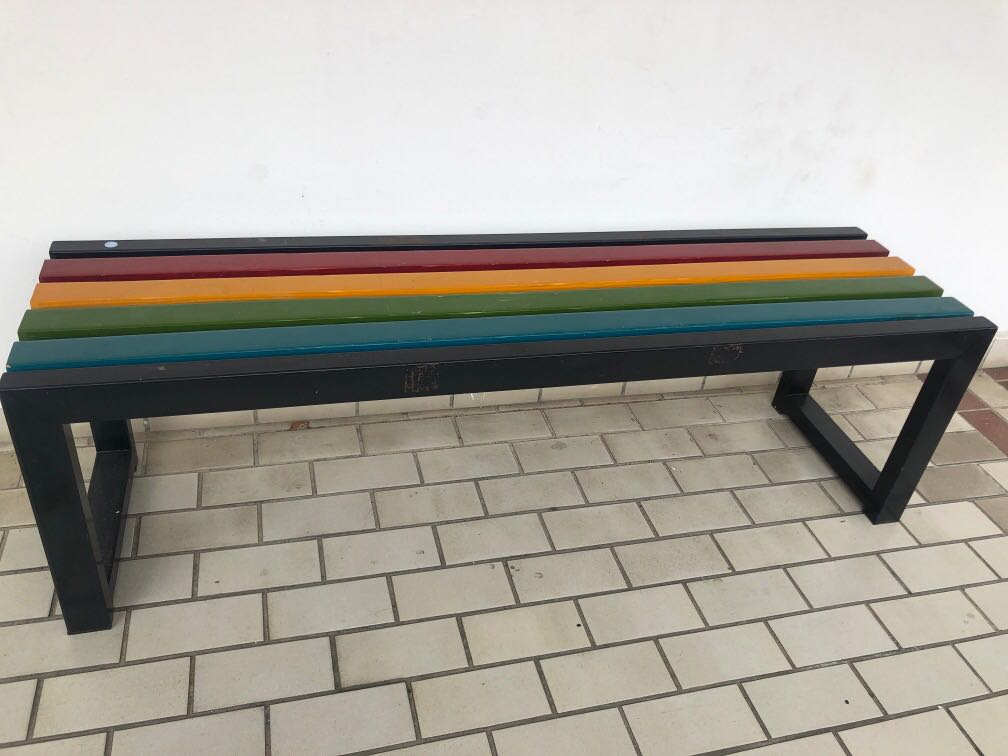 Colorful Bench!, Furniture, Tables & Chairs on Carousell