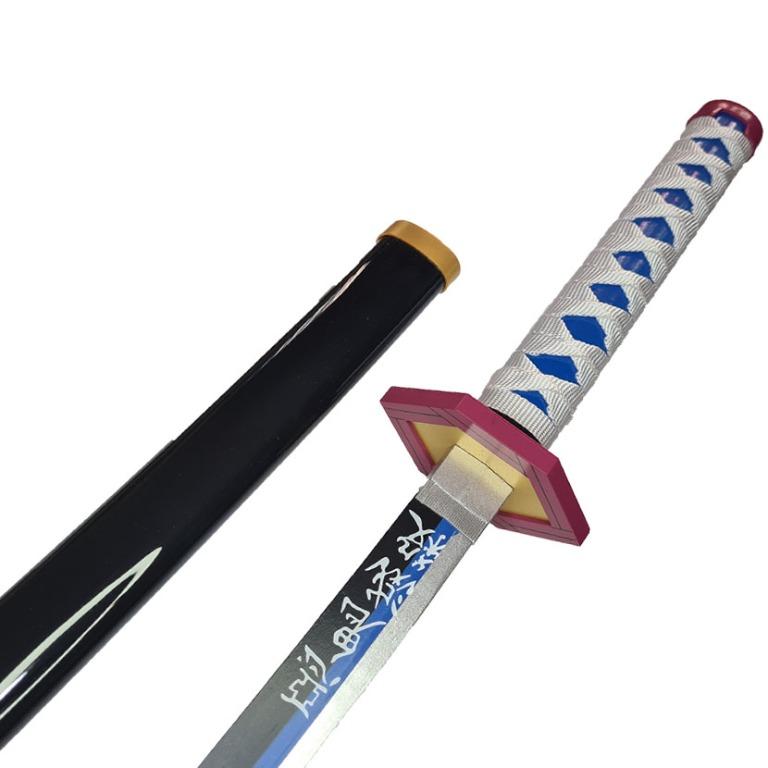Demon Slayer Tomioka Giyuu Water Hashira Nichirin Blade (Cosplay Wooden ...