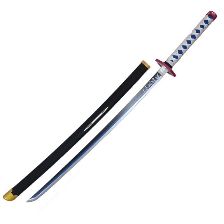 Demon Slayer Tomioka Giyuu Water Hashira Nichirin Blade (Cosplay Wooden ...