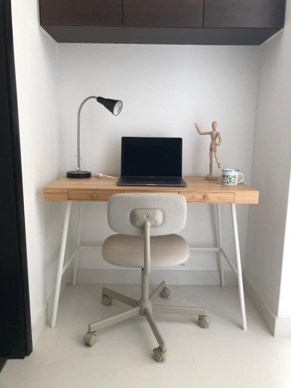 desk table + chair, Furniture & Home Living, Furniture, Tables & Sets ...