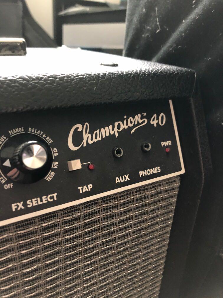 Fender Champion 40 Guitar Amplifier, Hobbies & Toys, Music & Media ...