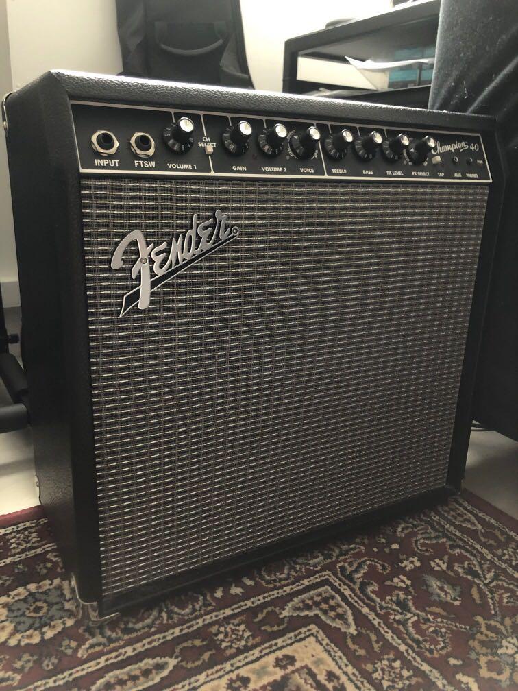Fender Champion 40 Guitar Amplifier, Hobbies & Toys, Music & Media ...