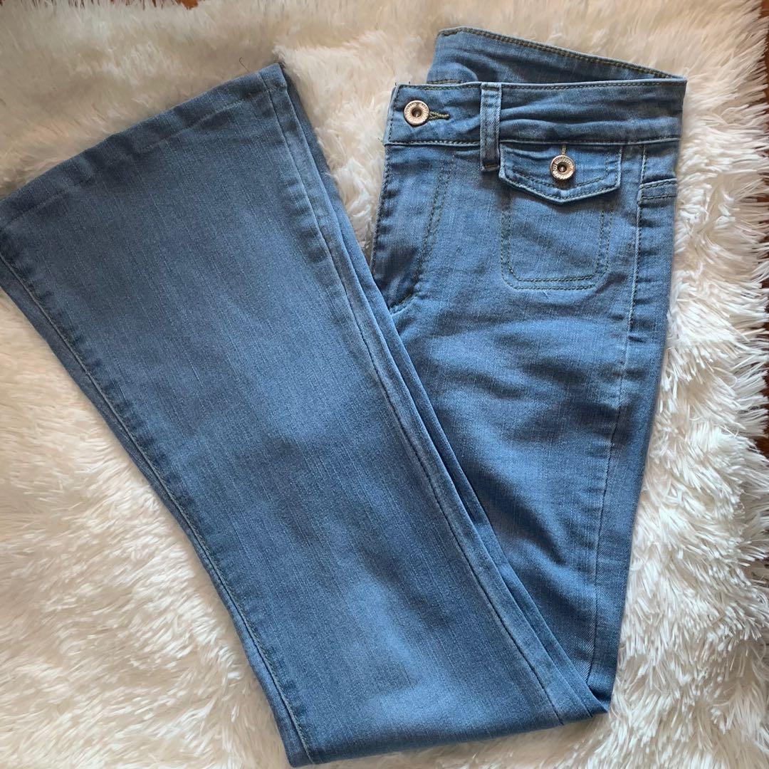 High waisted boot cut flare jeans, Women's Fashion, Bottoms, Jeans on ...