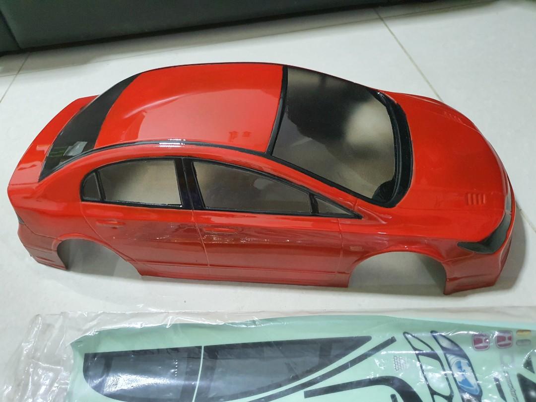 Honda Civic Type R FD2R 1/10 RC 200mm shell, Hobbies & Toys, Toys ...