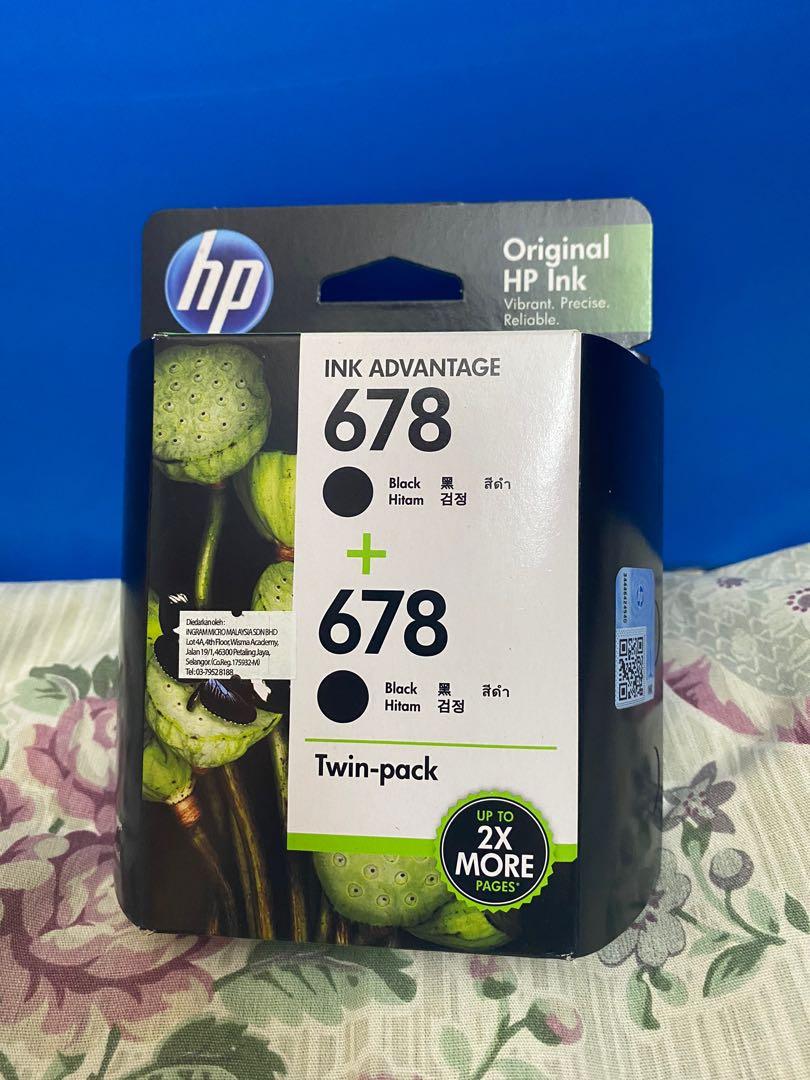 HP 678 Twin Pack Black Original & Tri-color Ink Advantage Cartridges ...