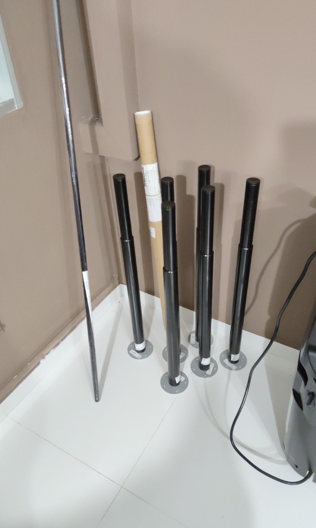 IKEA extendable legs - black (OLOV), Furniture & Home Living, Furniture ...