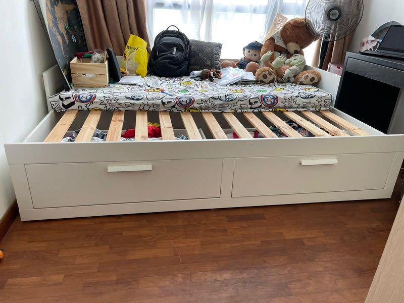IKEA Extendable single bed , Furniture & Home Living, Furniture, Bed ...