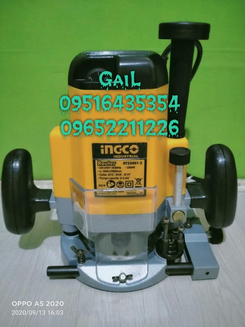 INGCO 2200W Wood Router (RT22001-2), Commercial & Industrial ...