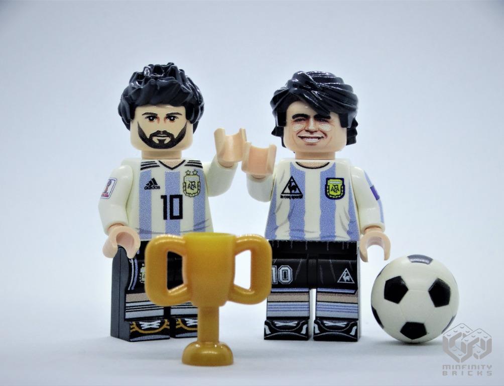 LEGO MOC Minifigure: 阿根廷球王, Messi (Custom minifigure), 興趣及遊戲, 玩具 & 遊戲類 ...