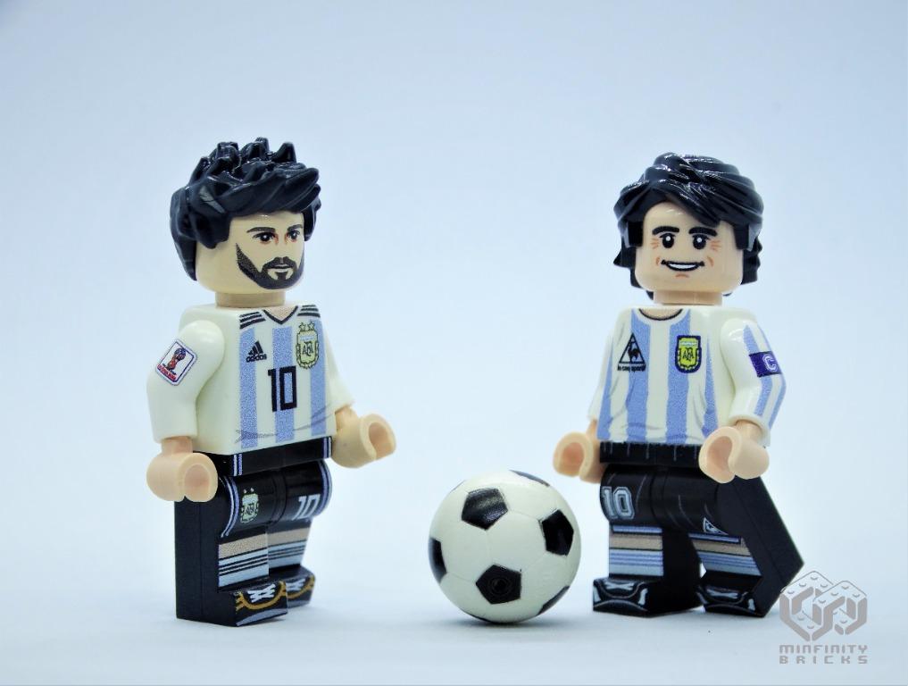 LEGO MOC Minifigure: 阿根廷球王, Messi (Custom minifigure), 興趣及遊戲, 玩具 & 遊戲類 ...