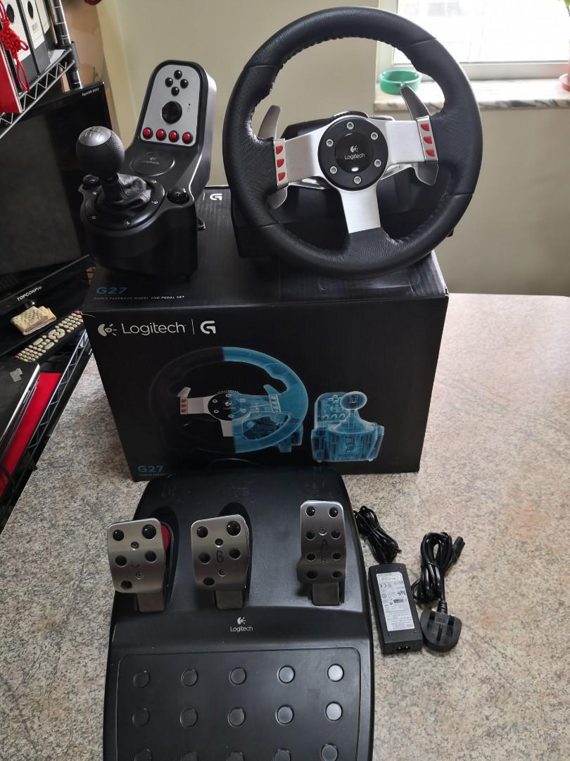 Logitech G27 Racing Wheel set, 電子遊戲, 遊戲機配件, 互動遊戲Figure - Carousell