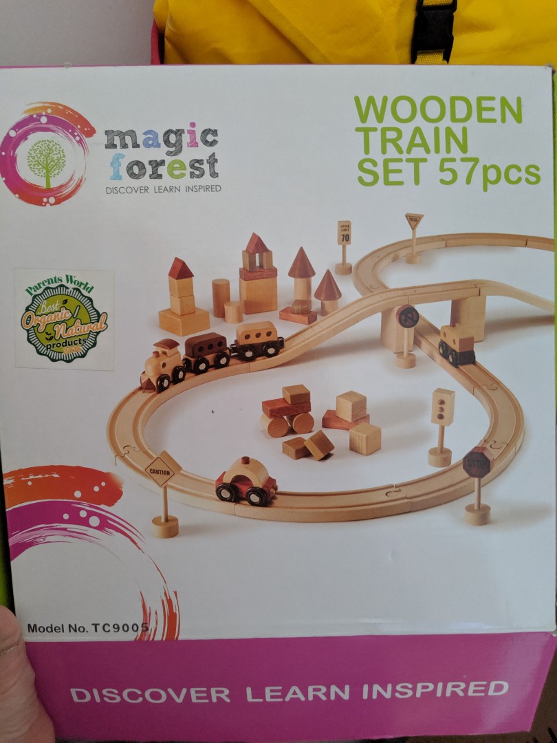 Magic forest wooden train set, Hobbies & Toys, Toys & Games on Carousell