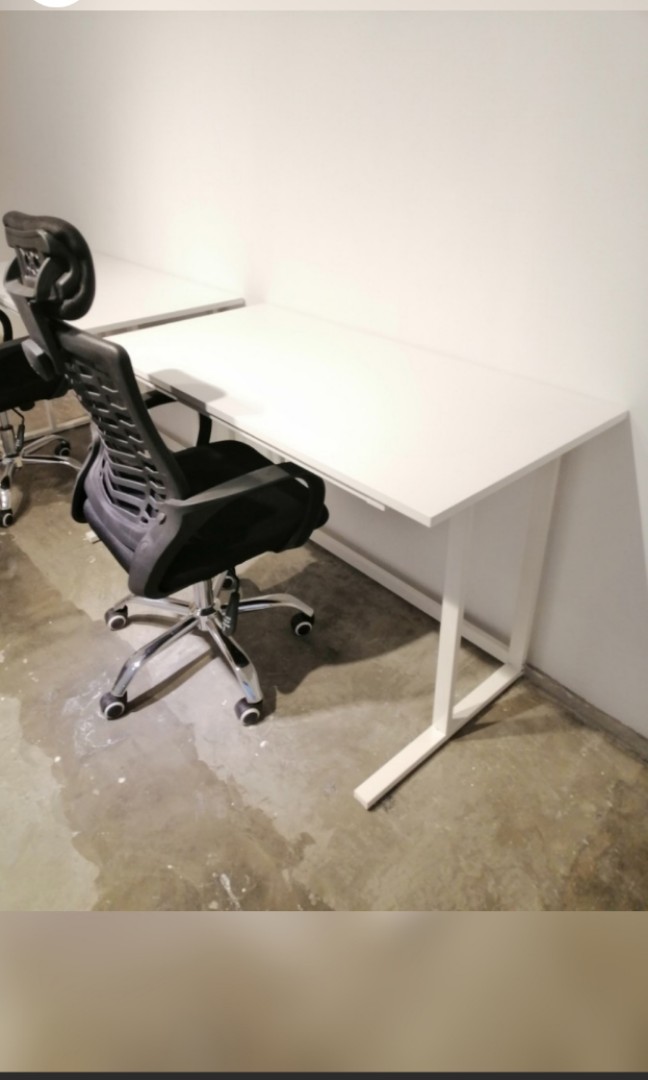 Mandaue Foam white desk , Furniture & Home Living, Furniture, Tables ...