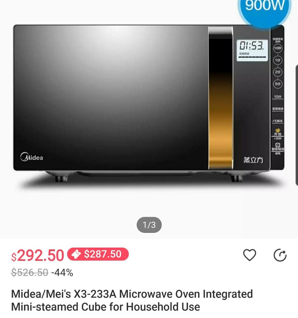 Midea Microwave Steam Oven X3-233A, TV & Home Appliances, Kitchen Appliances, Ovens & Toasters ...