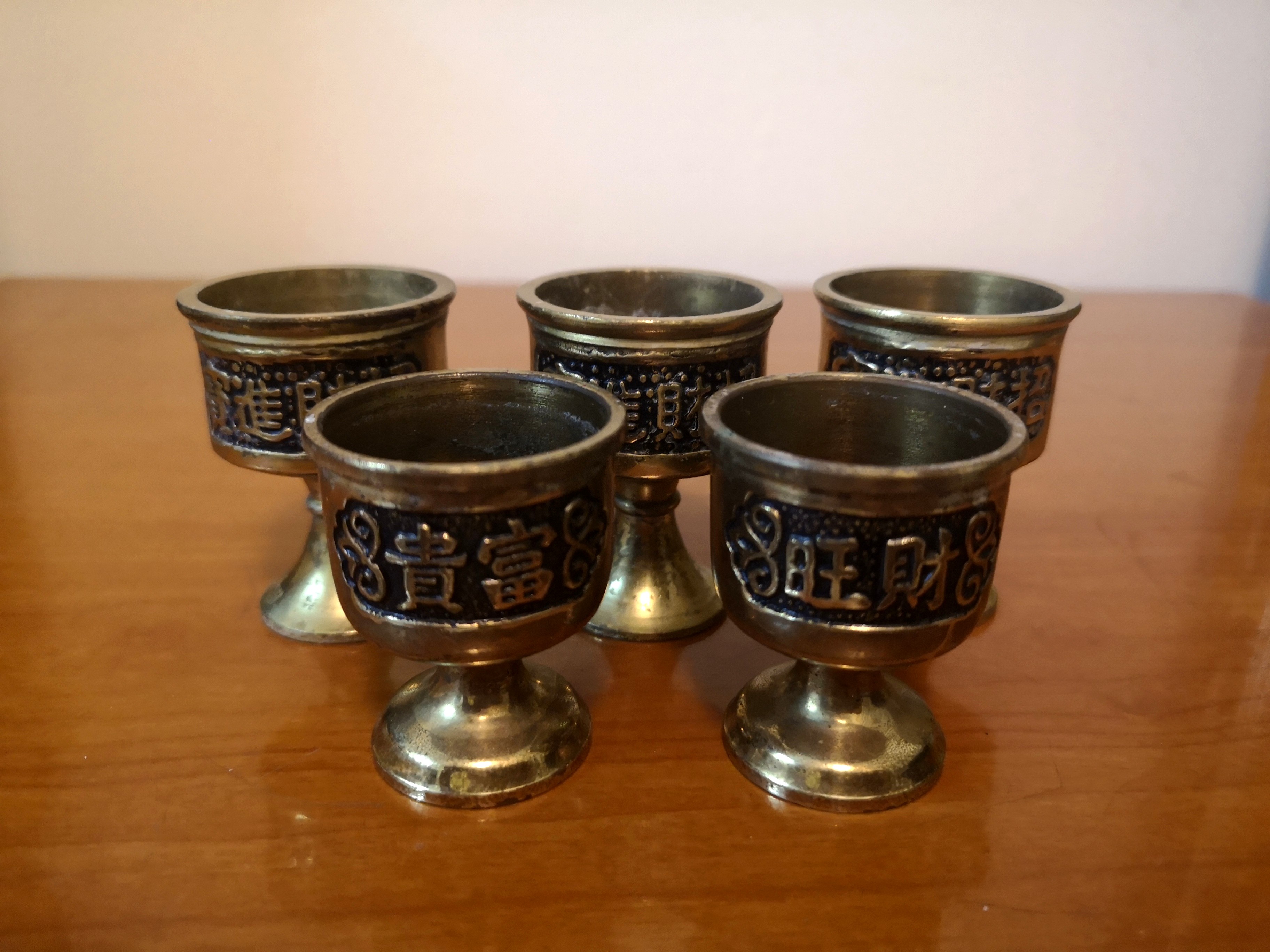 Mini Chinese Goblets / Wine cups, Furniture & Home Living, Home Decor ...