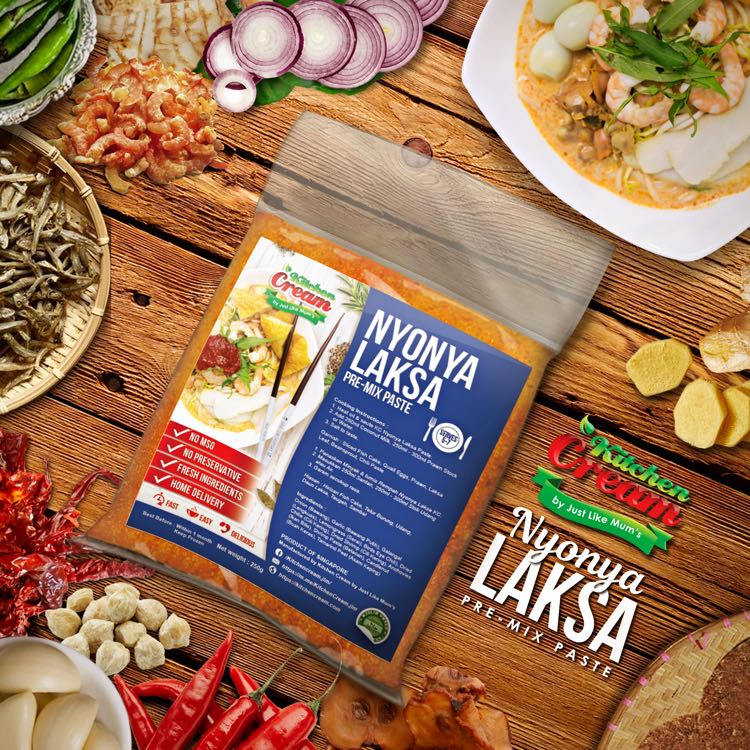 Nyonya Laksa Pre-Mix Paste, Food & Drinks, Local F&Bs, Halal on Carousell