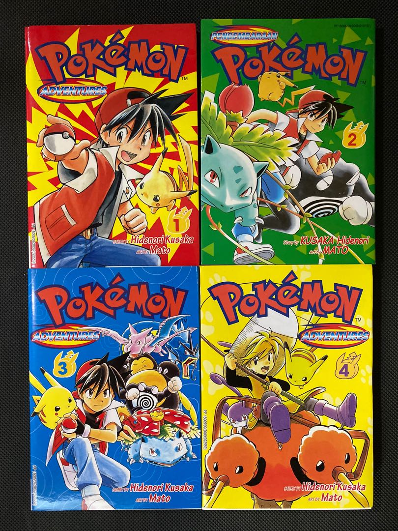 Pokemon Adventures Comic Vol 1-4, Hobbies & Toys, Books & Magazines ...