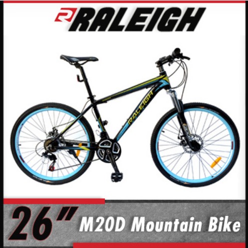 Raleigh M20D Mountain Bike full sized, disc Brakes, branded (Shimano ...