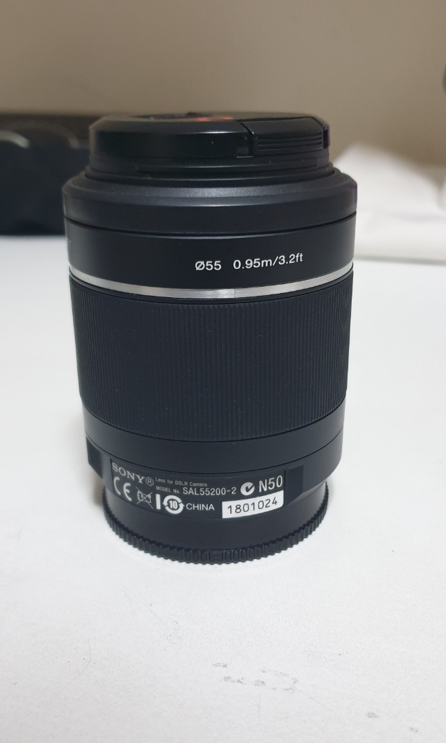 SAL55200-2 Sony with emount adapter, Photography, Lens & Kits on Carousell