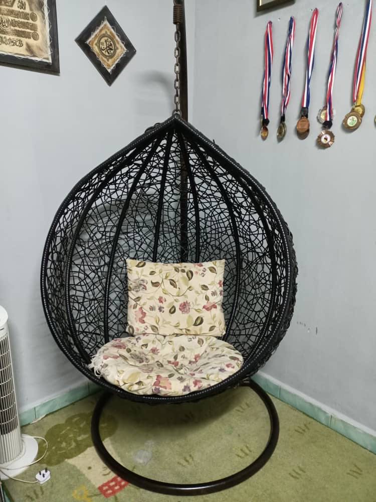 Swing Chair , Buaian Besi, Health & Nutrition, Assistive & Rehabilatory ...