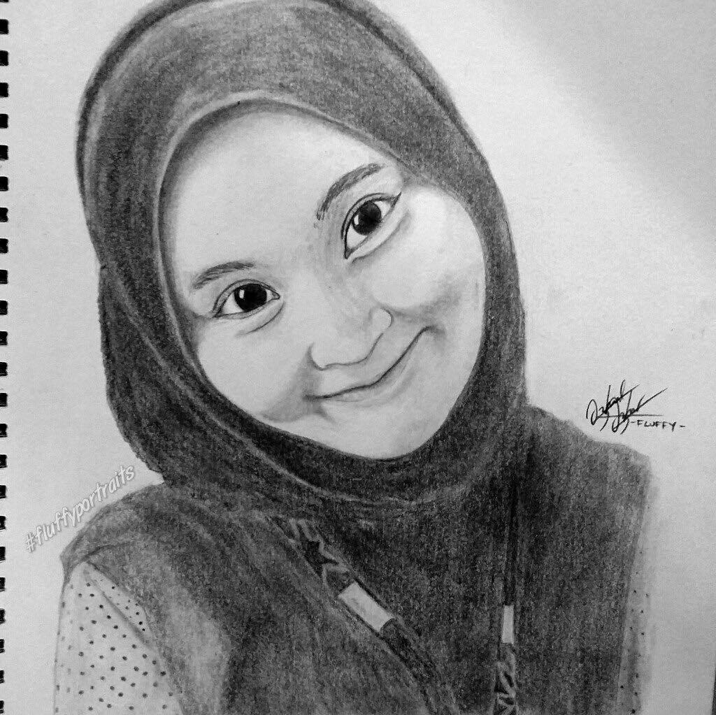 Tempah Lukisan Potret | Portrait Drawing Commission, Hobbies & Toys ...