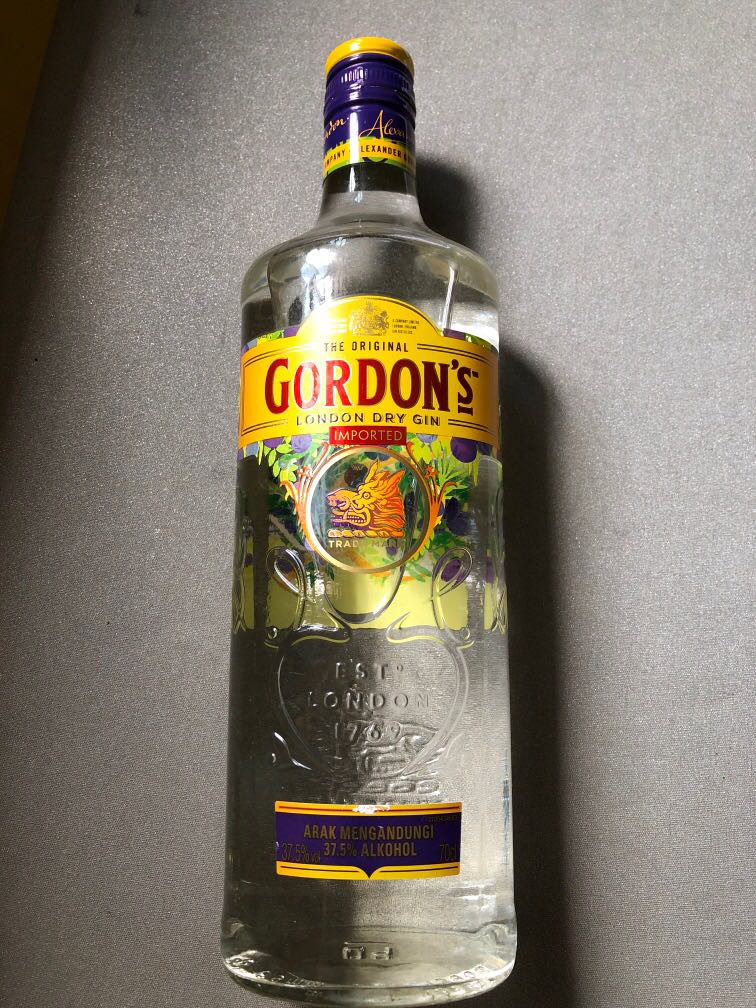 The Original Gordon’s London Dry Gin, Food & Drinks, Alcoholic ...