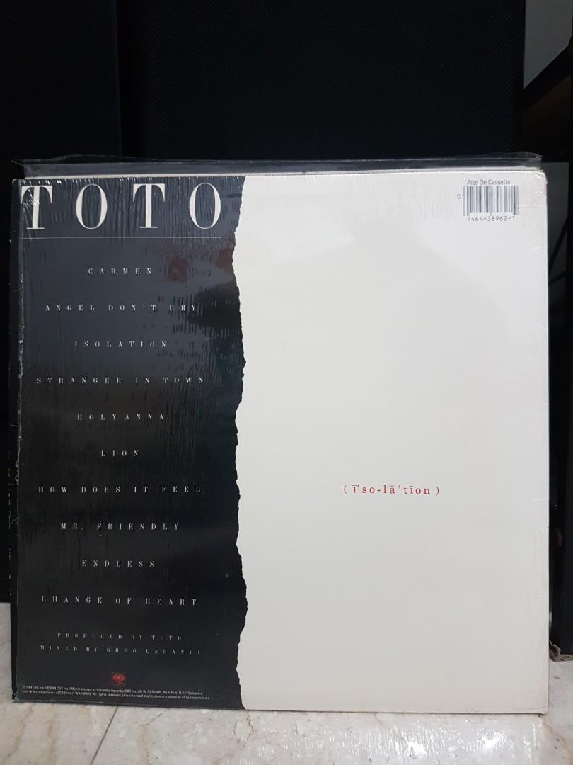 Toto Isolation Vinyl lp Record, Hobbies & Toys, Music & Media, Vinyls ...