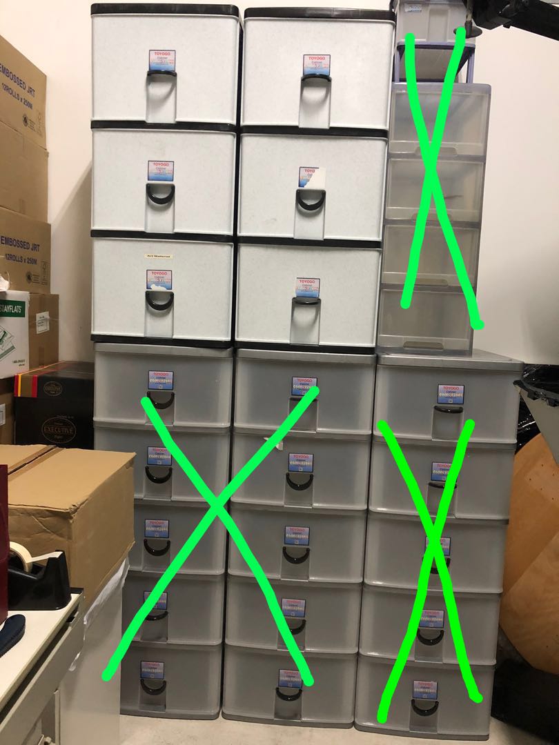 Toyogo Plastic Storage Cabinet, Furniture & Home Living, Home ...