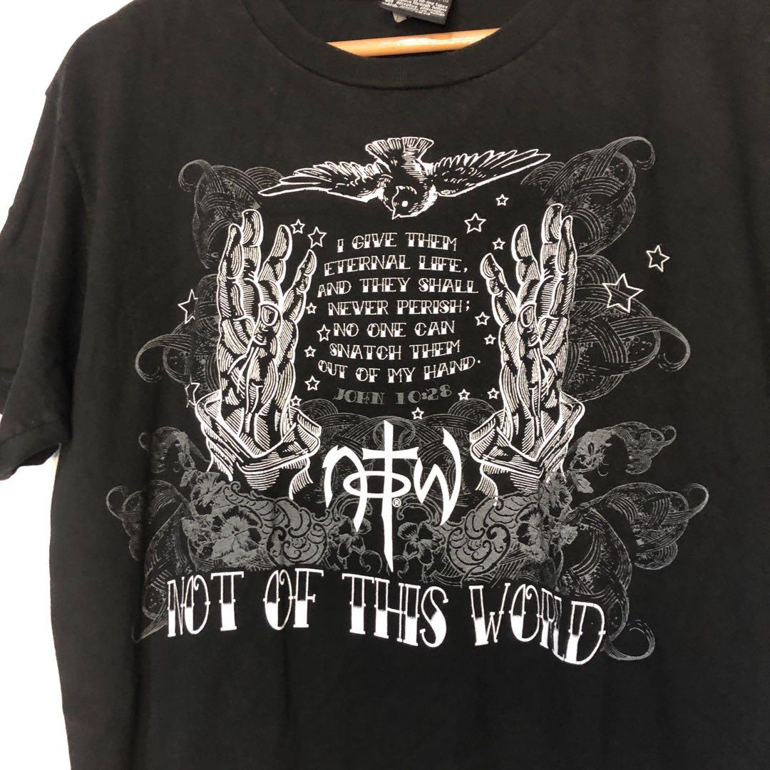 Vintage Black Tee (Not of This World), Men's Fashion, Tops & Sets ...