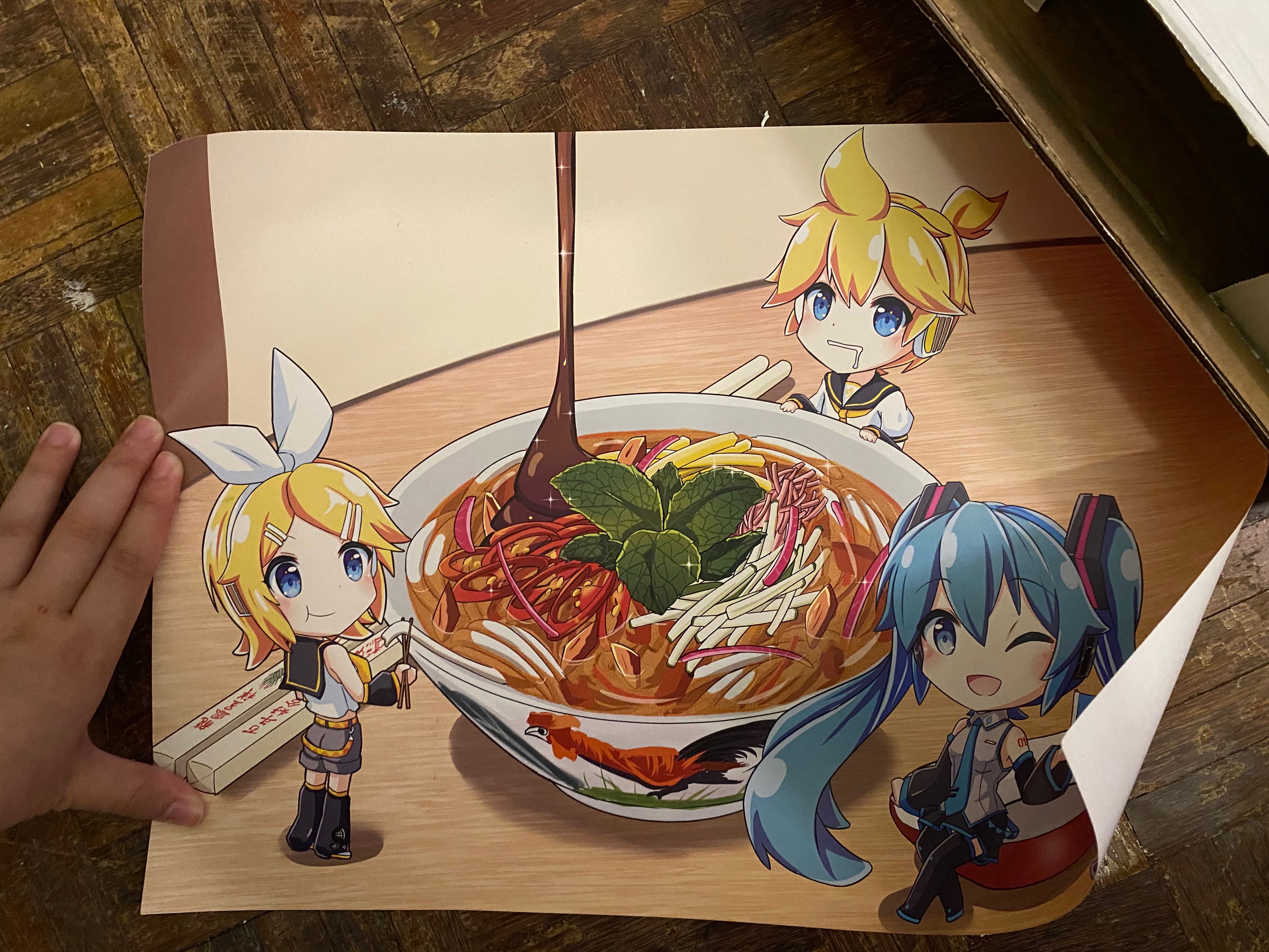 Vocaloid miku Rin Len Poster, Hobbies & Toys, Collectibles ...