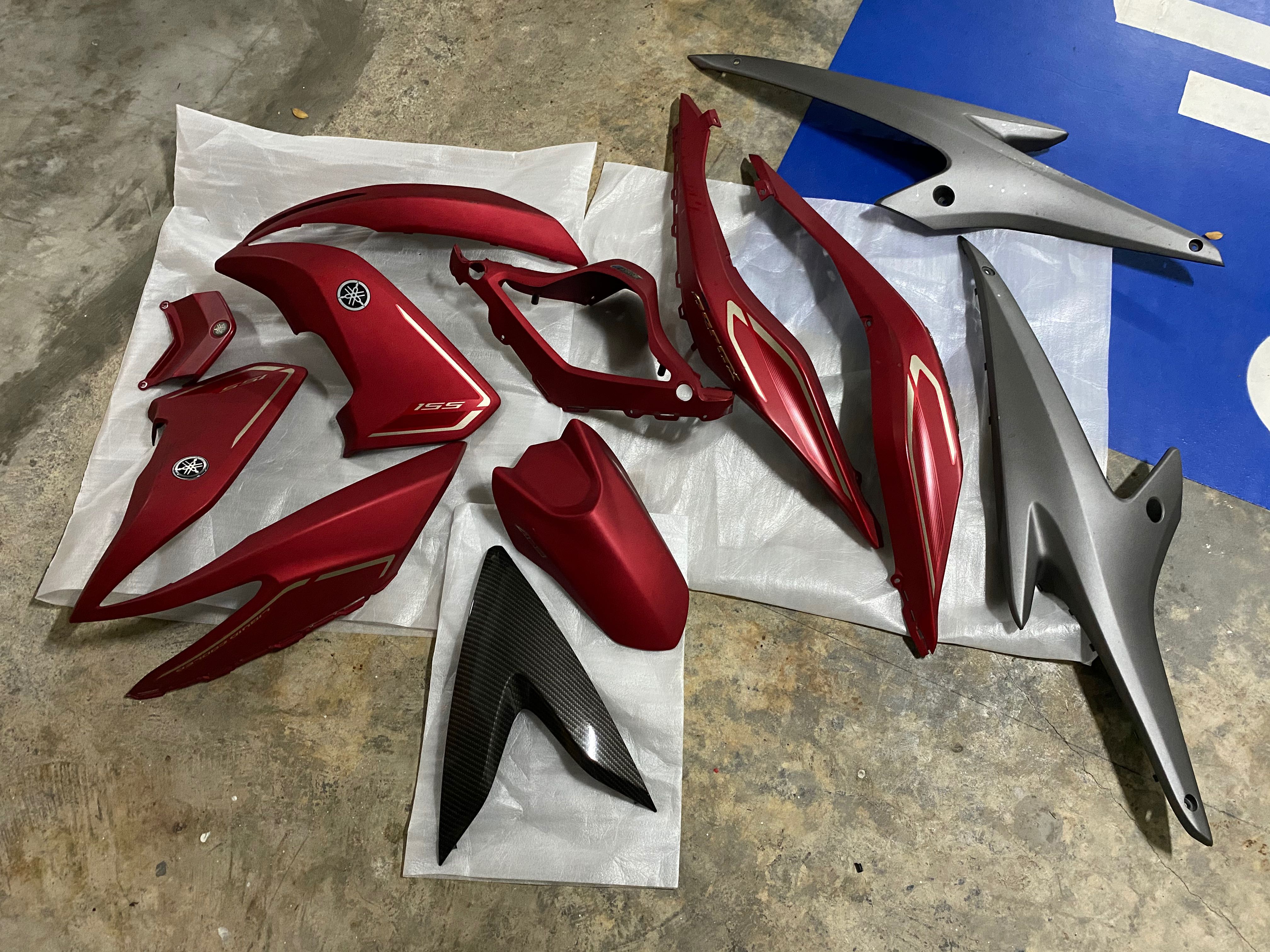 Aerox coverset, Motorcycles, Motorcycle Accessories on Carousell