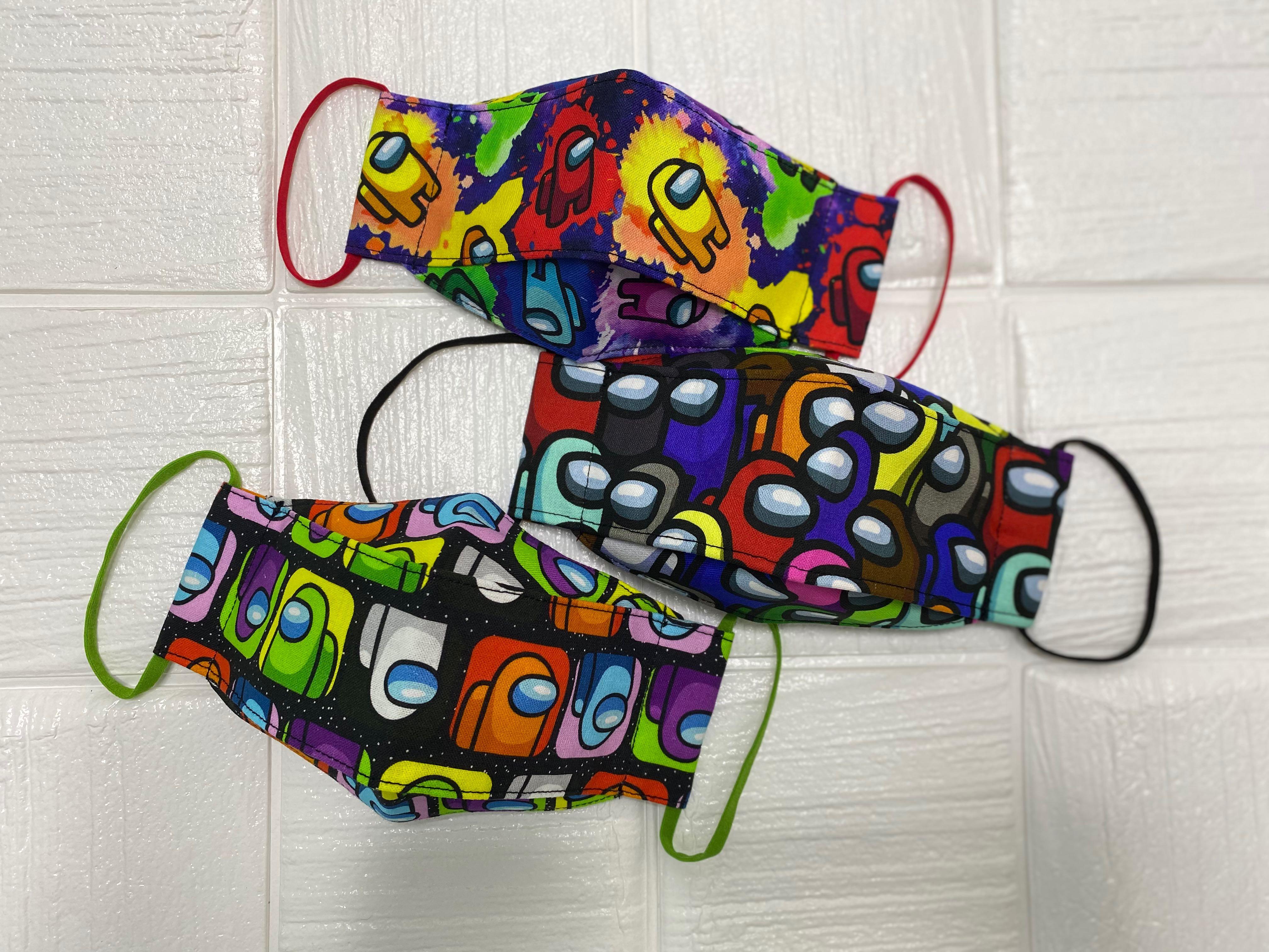 Among us mask 3D mask origami mask boat mask CNY mask handmade mask ...