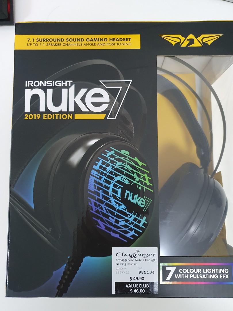 Armaggeddon Nuke 7 Gaming Headset 2019 Edition, Audio, Headphones ...