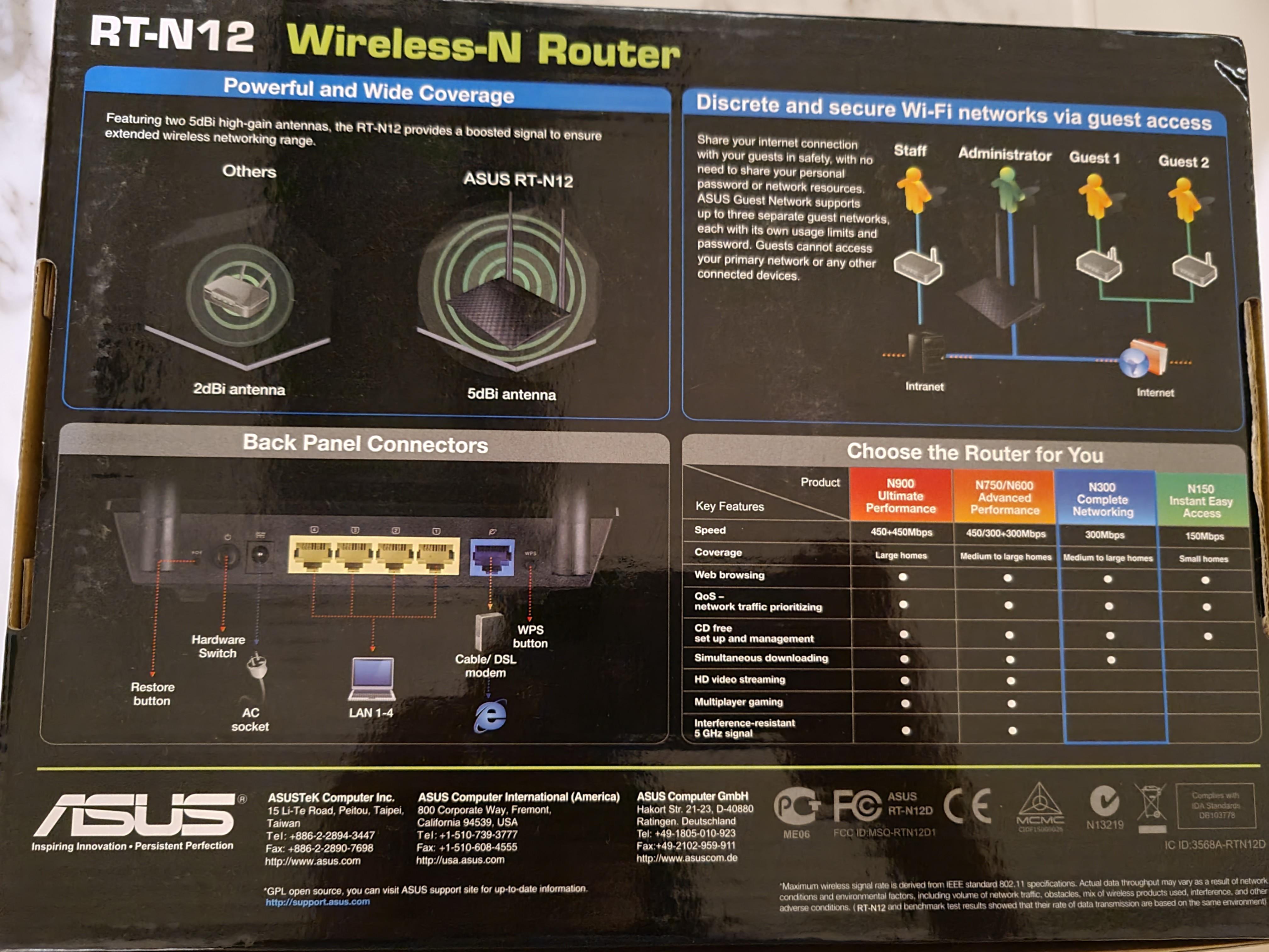 Asus 3 in 1 Router, Computers & Tech, Parts & Accessories, Networking ...