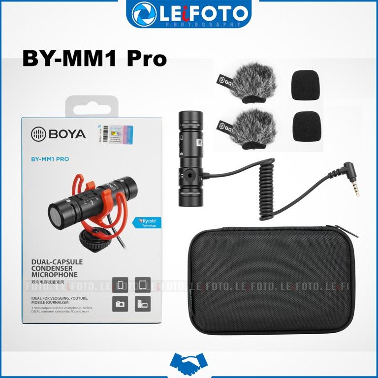 BOYA BY-MM1 Pro Dual-Capsule Condenser Microphone, Photography, Video ...