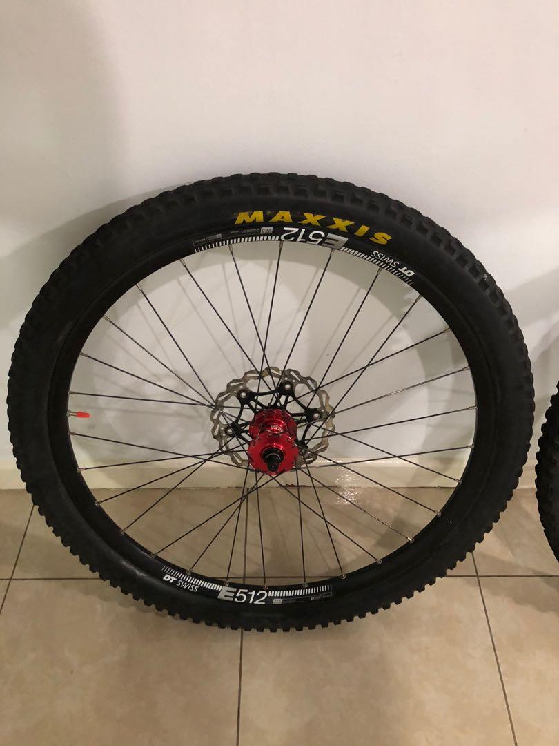 Dt swiss E512 wheelset (quick release) non-boost (27.5), Sports ...