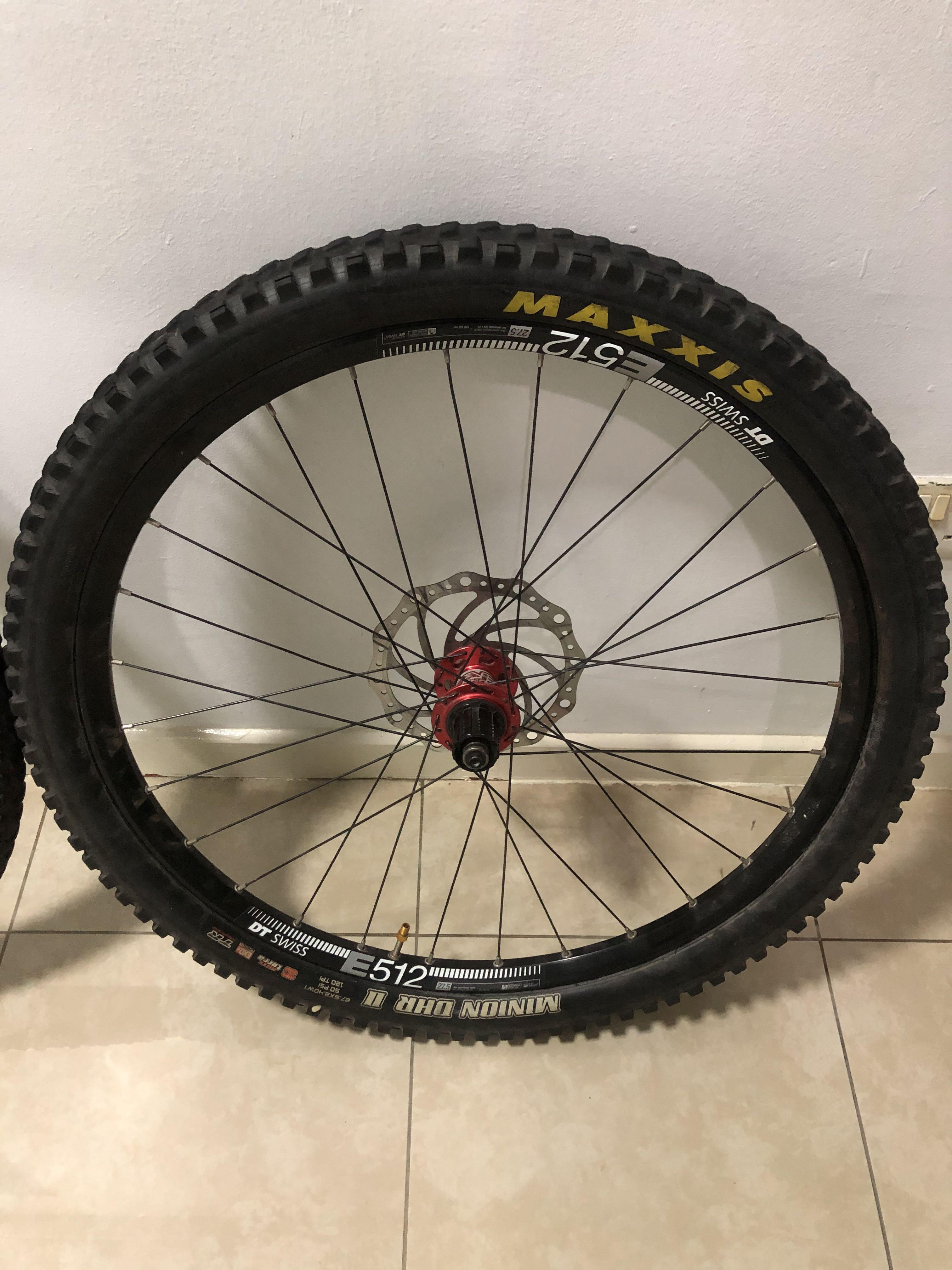 Dt swiss E512 wheelset (quick release) non-boost (27.5), Sports ...