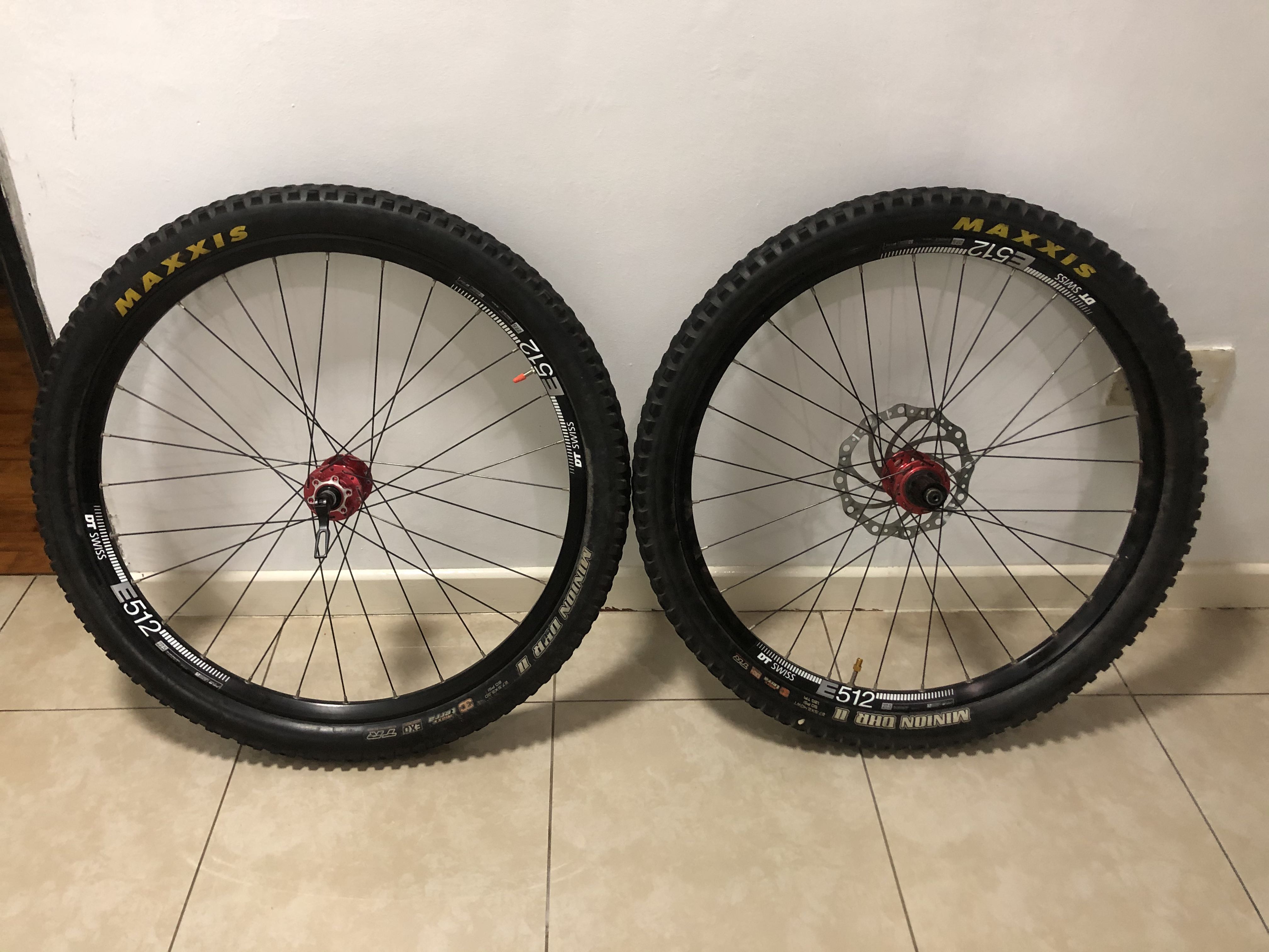 Dt swiss E512 wheelset (quick release) non-boost (27.5), Sports ...