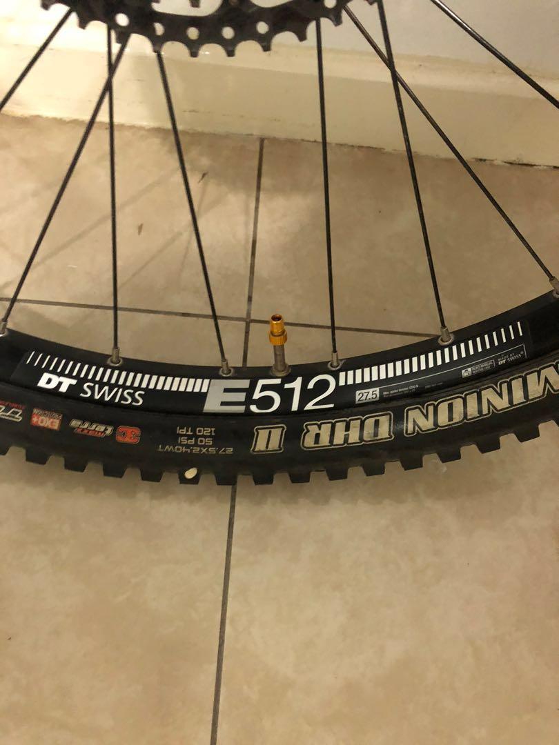 Dt swiss E512 wheelset (quick release) non-boost (27.5), Sports ...