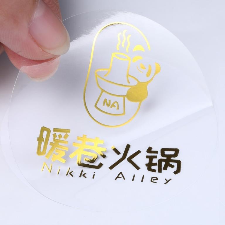 Gold Sticker Printing | Print Gold Stickers| Customised | Free Delivery ...
