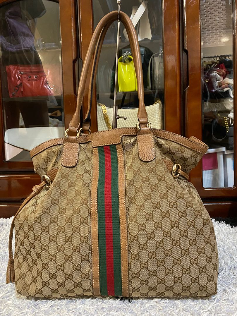 Gucci Cherry Line Tote Large, Luxury, Bags & Wallets on Carousell