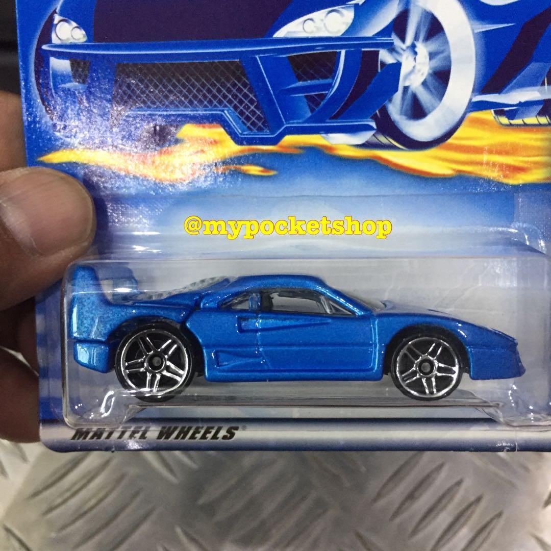 (RESERVED) Hot Wheels FERRARI F40 - Blue / 2001 Hotwheels Collector ...