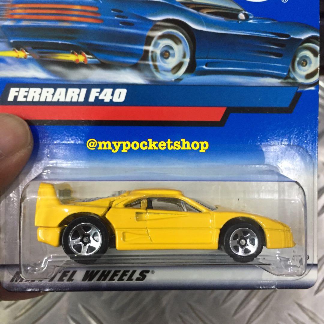 (RESERVED) Hot Wheels FERRARI F40 - Yellow / 2000 Hotwheels Collector ...