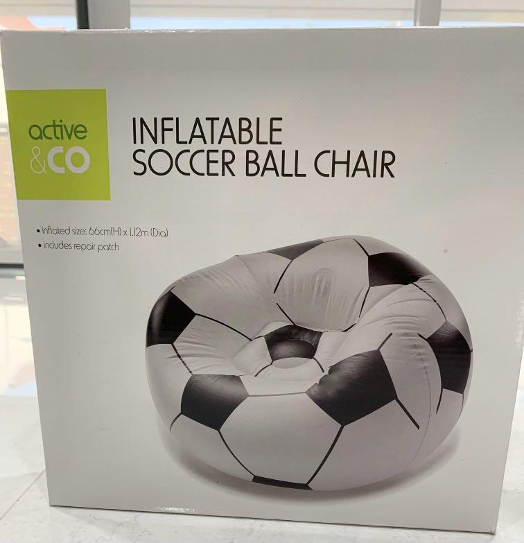 Inflatable soccer ball chair, Furniture & Home Living, Furniture ...