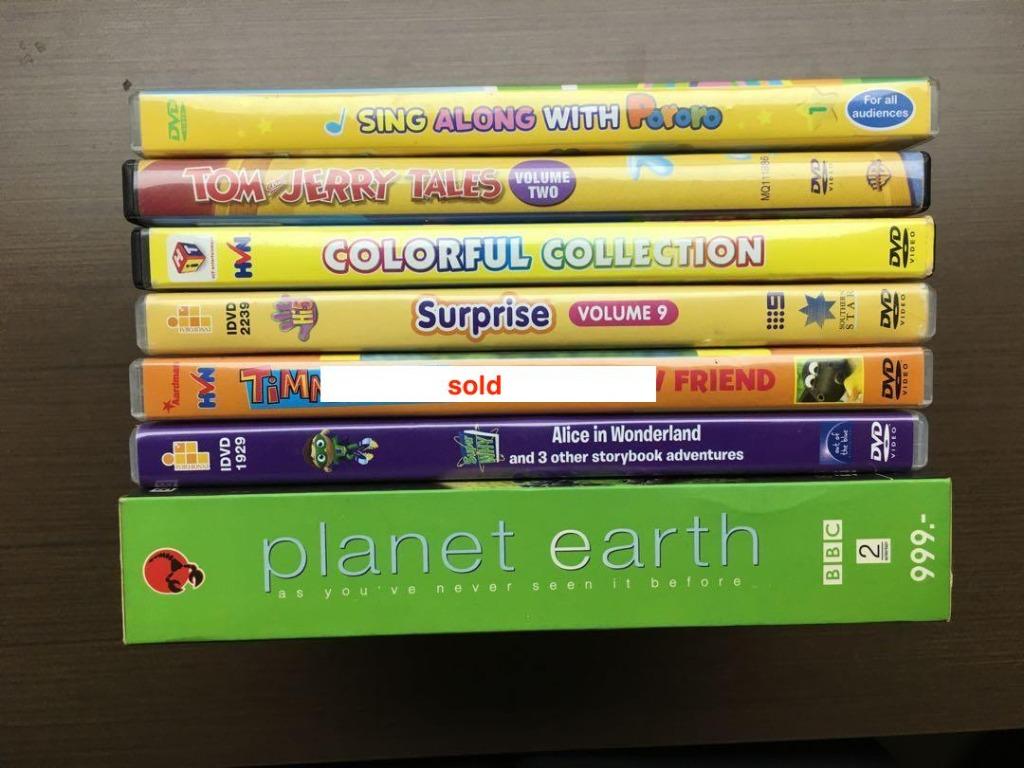 Kids DVDs - Planet Earth, Super Why, Timmy Time (sold), Hi-5, Colourful ...