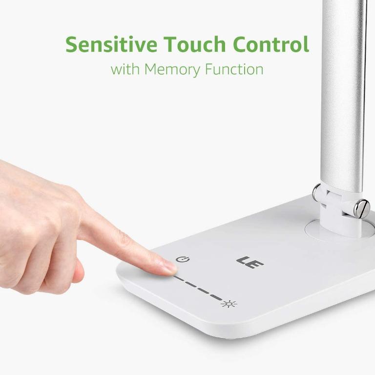 Lepro LED Desk Lamp, Dimmable Daylight Lamps, Touch Control Desktop ...