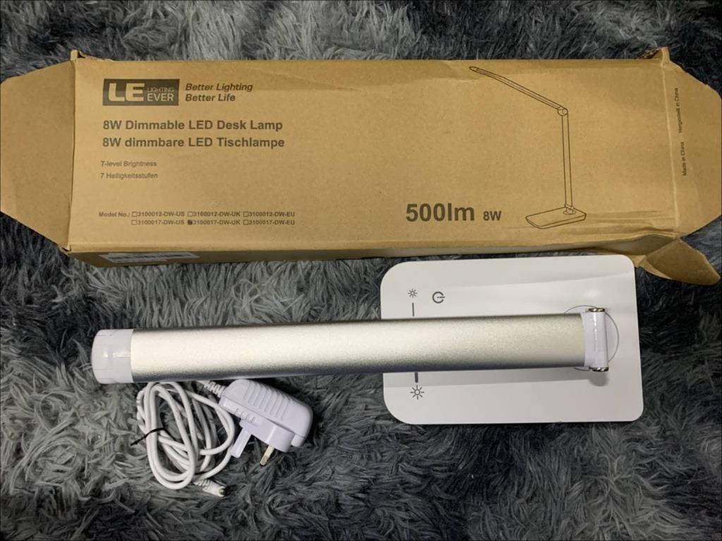 Lepro LED Desk Lamp, Dimmable Daylight Lamps, Touch Control Desktop ...