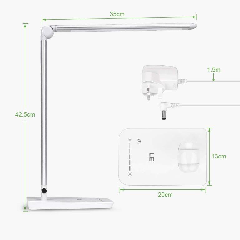 Lepro LED Desk Lamp, Dimmable Daylight Lamps, Touch Control Desktop ...
